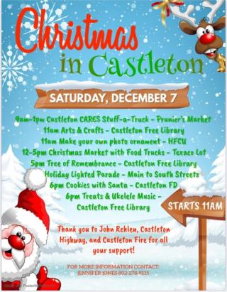 Christmas in Castleton -Schedule of Events | Town of Castleton VT